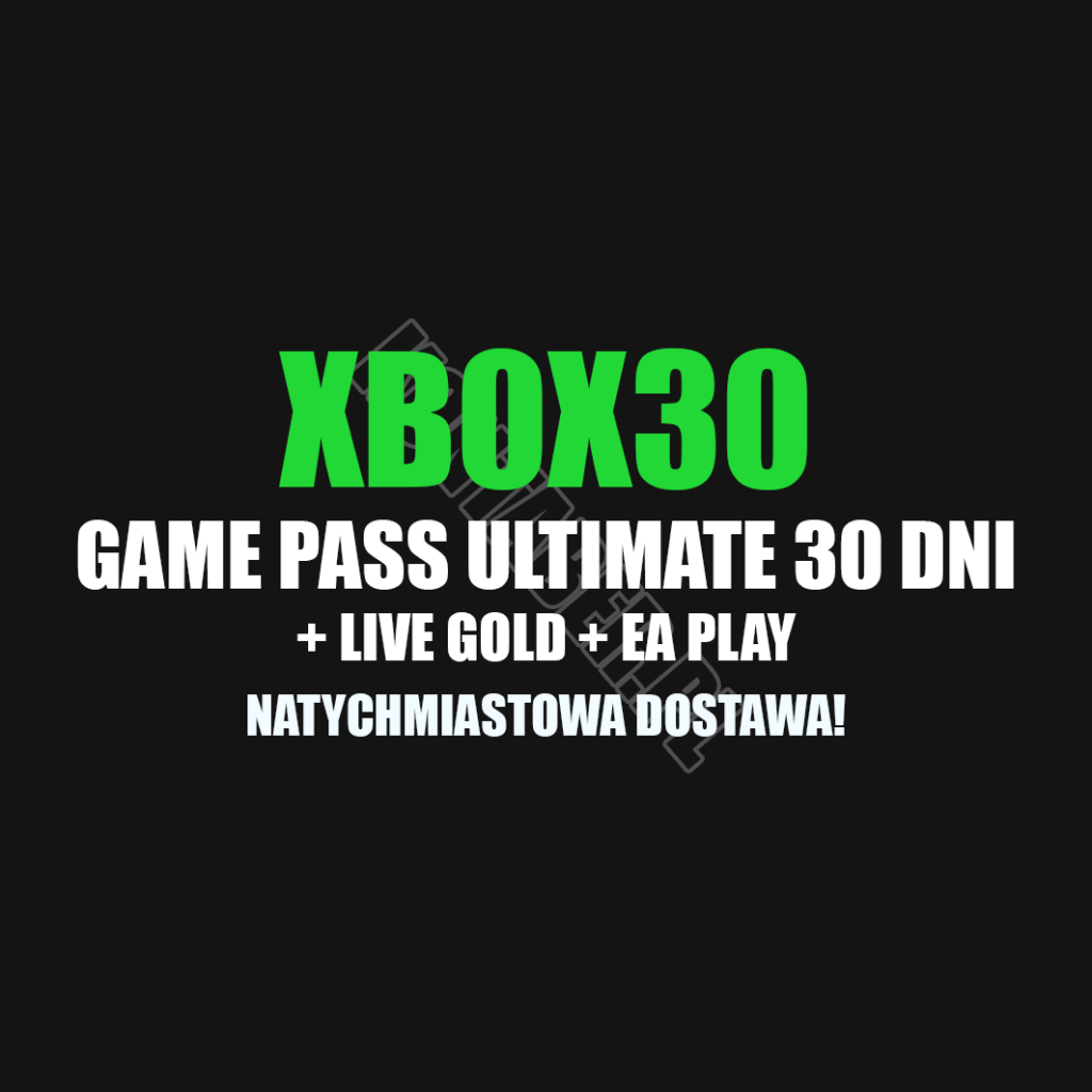 XBOX GAME PASS ULTIMATE + LIVE GOLD + EA PLAY 30 DNI 1 MIESIĄC ...